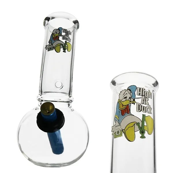 High As Duck Bubble Glass Waterpipe – 18cm – Bongsnbits